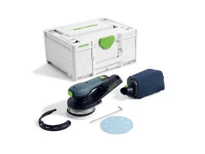 Шлифмашина эксцентриковая аккумуляторная Festool ETSC 2 125 4,0 I-Plus, 18 В, 125 мм