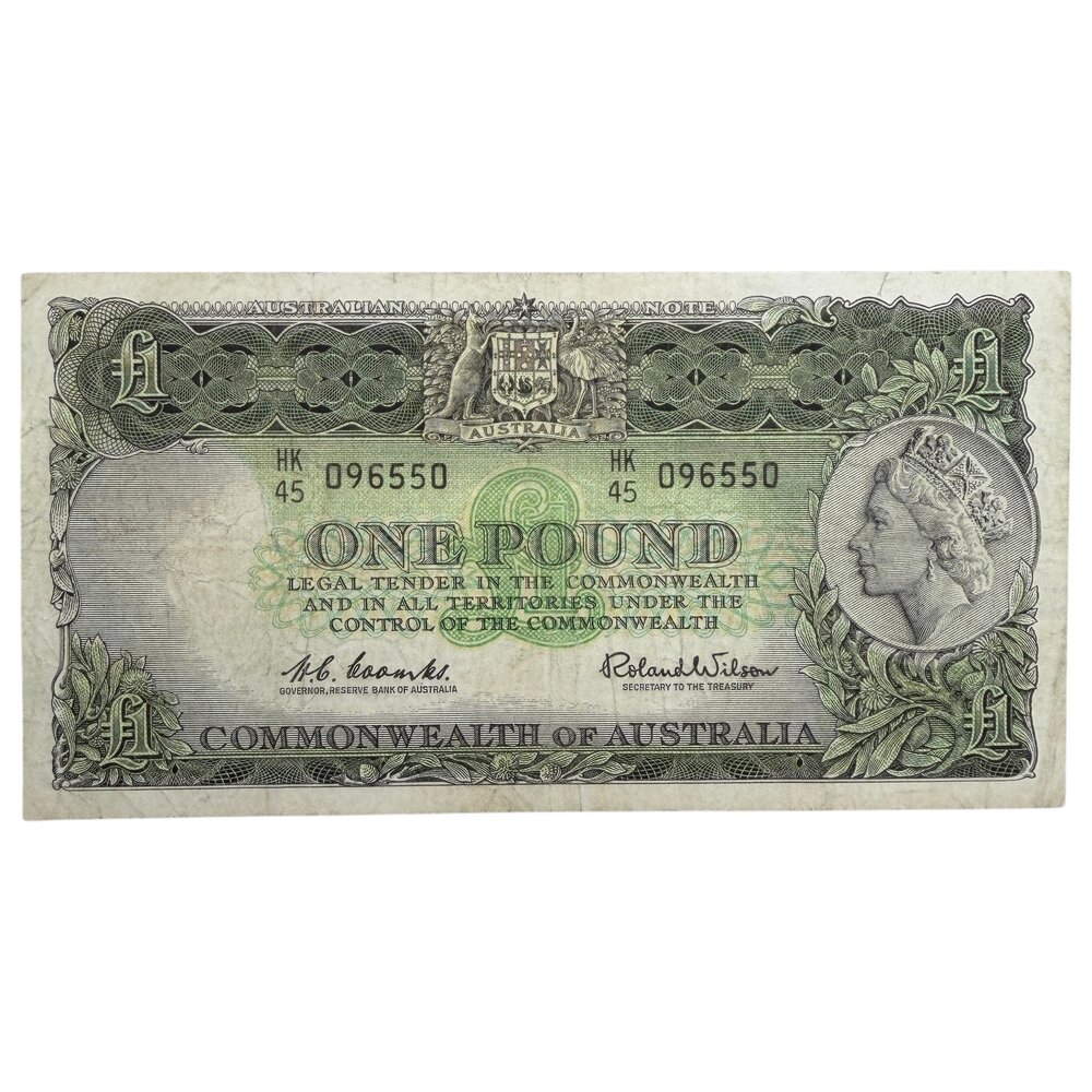 Австралия 1 фунт 1961-1965 гг. (Reserve bank) (Серия HK-45)