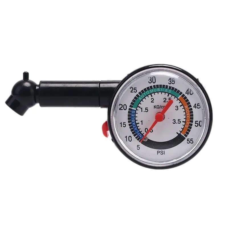 Манометр для колес 0-50 Psi, измеритель давления в шинах, безопасный и прочный для автомобилей, мотоциклов, велосипедов