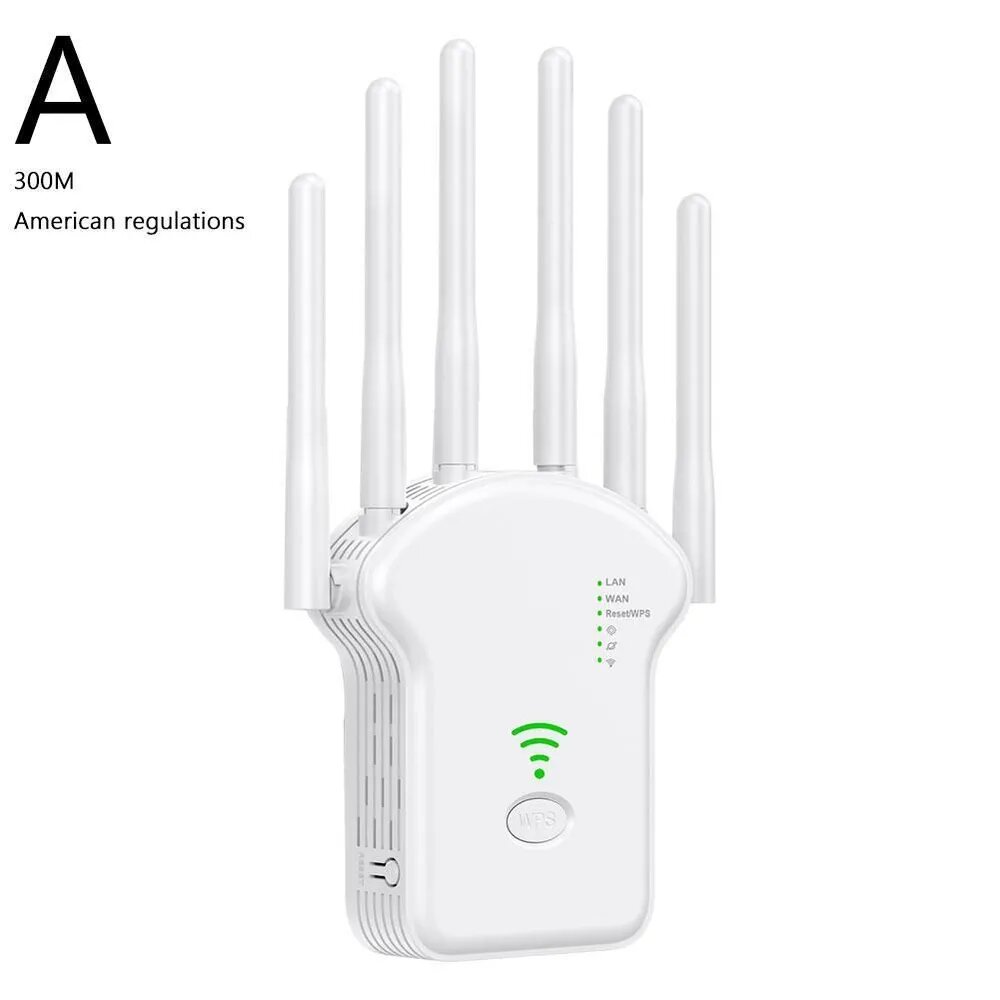 Двухдиапазонный усилитель WiFi сигнала 1200 Мбит/с / Беспроводной репитер и повторитель Вай Фай для дома