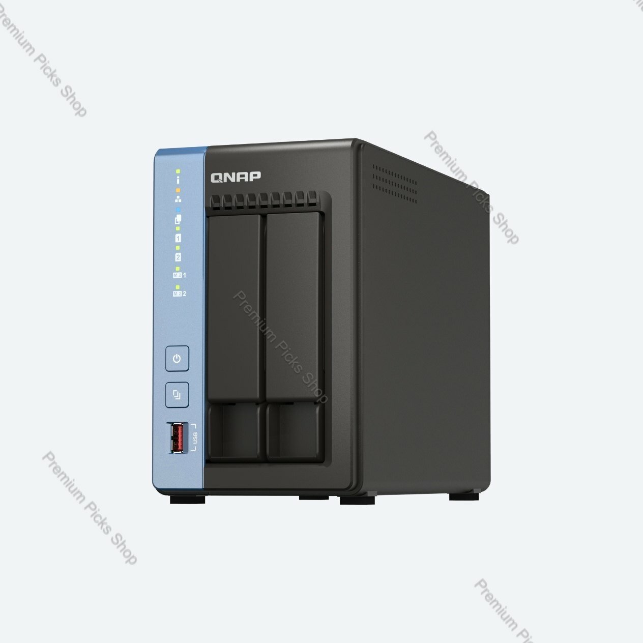 Сетевое хранилище QNAP TS-264C, Intel Celeron N5095, 8 ГБ RAM, 2 отсека для дисков, 2×M.2, 2×2.5GbE, без дисков