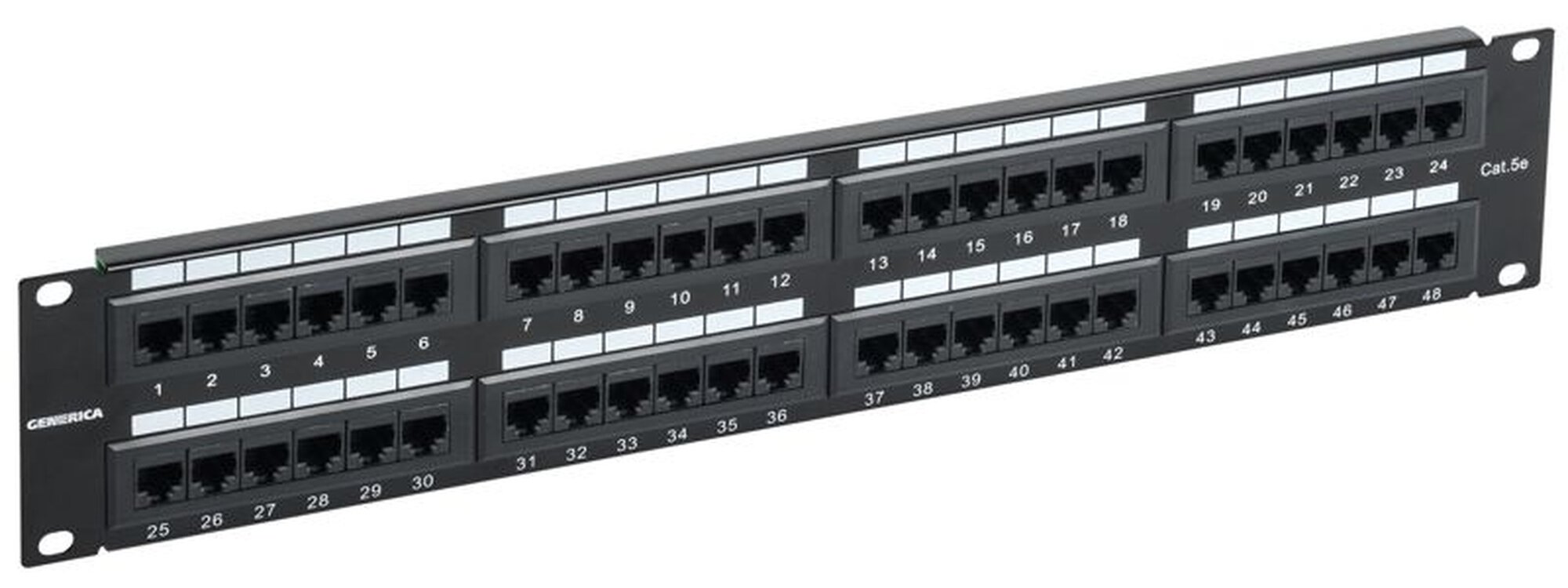 Патч-панель 2U кат.5E UTP 48 портов (Krone) GENERICA PP48-2UC5EU-K05-G