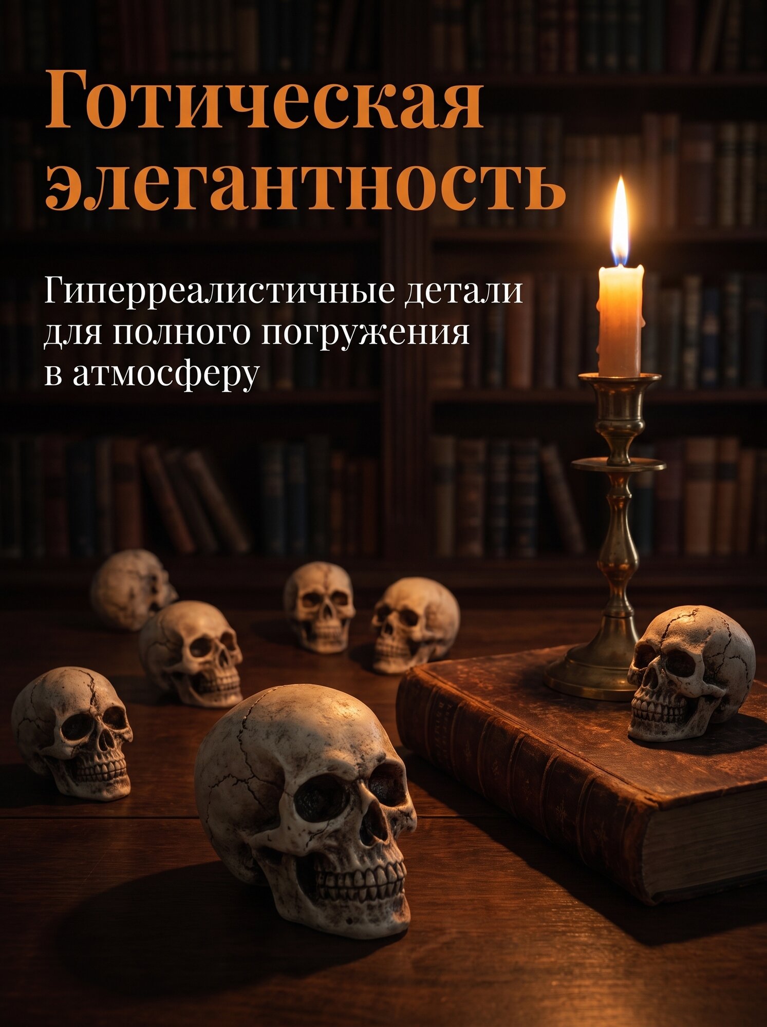 20 шт. Украшения для украшения Черепа Ужаса Хэллоуина Белый антиквариат