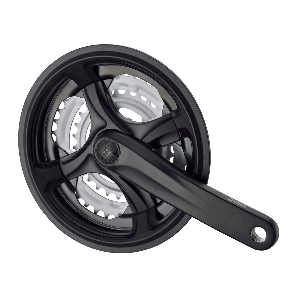 Система шатунов (шатуны) для велосипеда Prowheel TY-CM99, квадрат, 48/38/28T, 175 мм, черная