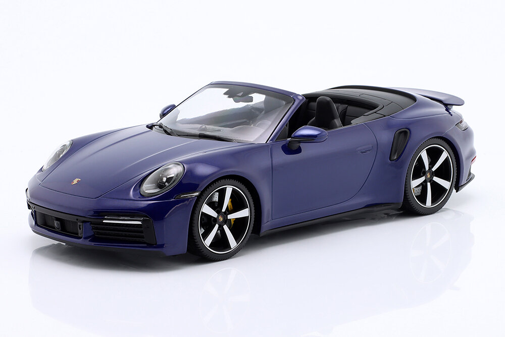 Модель коллекционная MINICHAMPS Porsche 911 (992) turbo s convertible 2020 bluemetallic