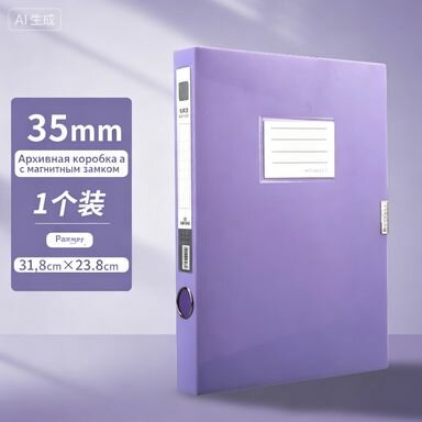 Складная пластиковая папка для документов с липучкой и петлей 9 цветов