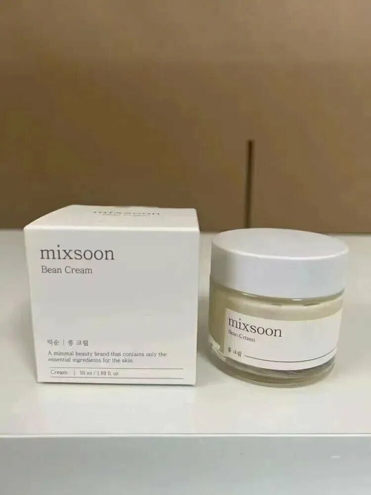 Mixsoon Bean Cream-Интенсивный увлажняющий крем, который разглаживает и питает кожу, сужает поры и контролирует выделение жира, 50 мл