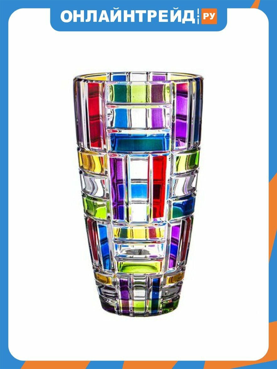 Ваза Lefard "linea colored" 13,5х13,5х25 см.