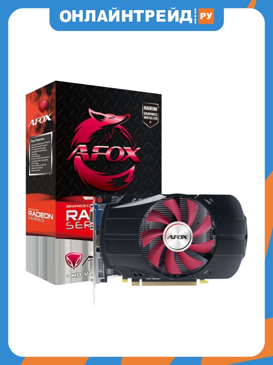 Видеокарта Afox Radeon R7 350 2G (AFR7350-2048D5H4-V5)