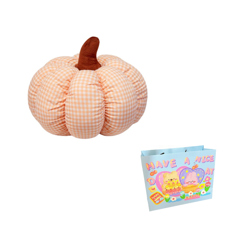 Плюшевая кукла унисекс WANJUXIANSHENG "Плюшевая кукла с клетчатой тыквой", 30CM EU