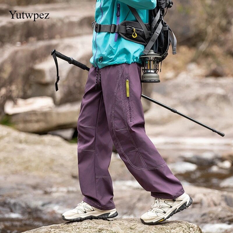 Мужские водоотталкивающие брюки-карго Yutwpez L, Фиолетовый, PURPLE