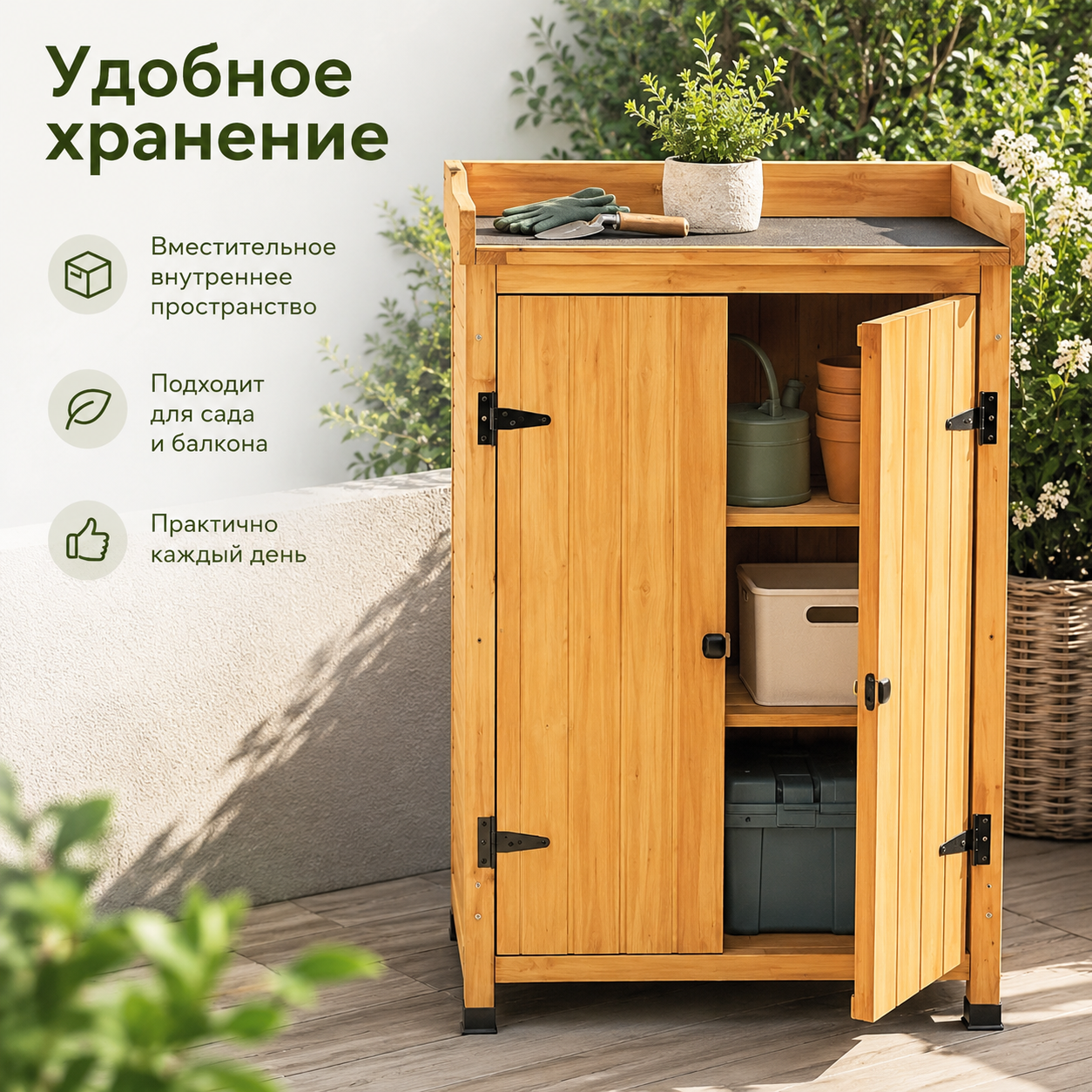 Уличные шкафы для хранения хозяйственных принадлежностей, шкафы для садовых инструментов, защищенные от дождя и солнца