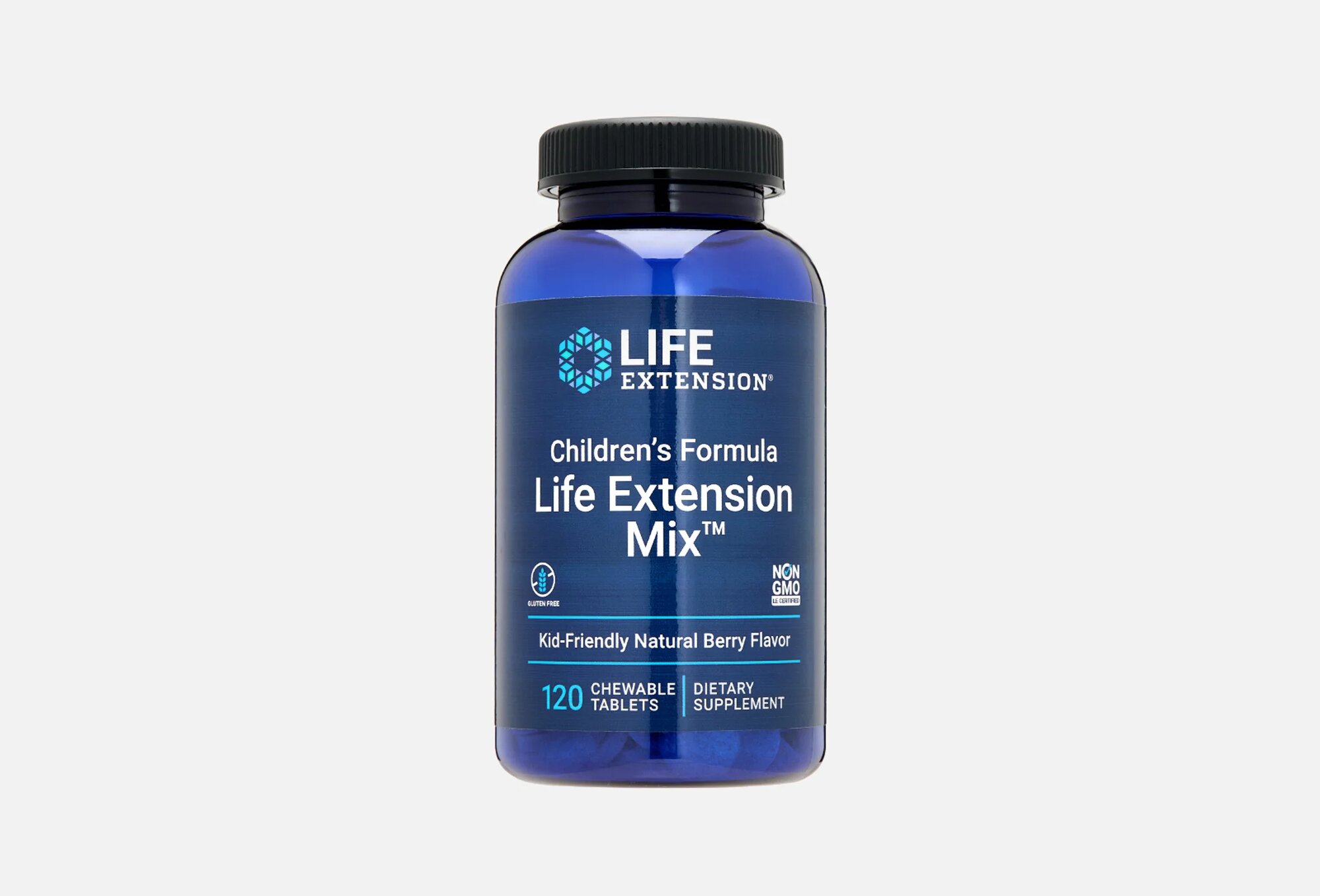 Life Extension витамин а 1050 мкг, витамин с 120 мг, витамин d3 10 мкг в жевательных таблетках Мультивитамины для детей 120 шт