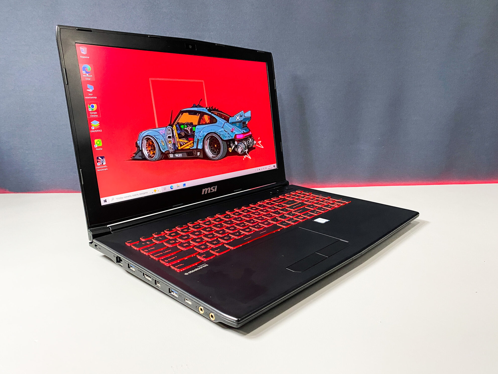 Ноутбук MSI GL62 15.6"/Intel Core i5-7300HQ 4/4*2.50-3.50GHz/GTX 1060-6Gb/8Gb/SSD240Gb