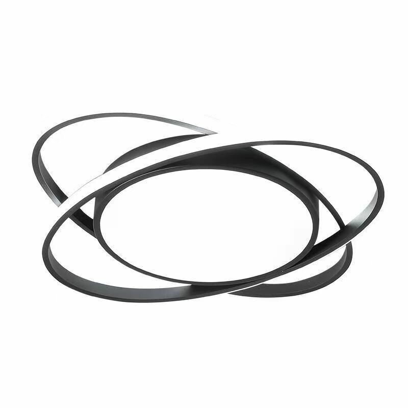 Черно-белый накладывающийся светодиодный потолочный светильник в форме цветочной ветки — фото 1