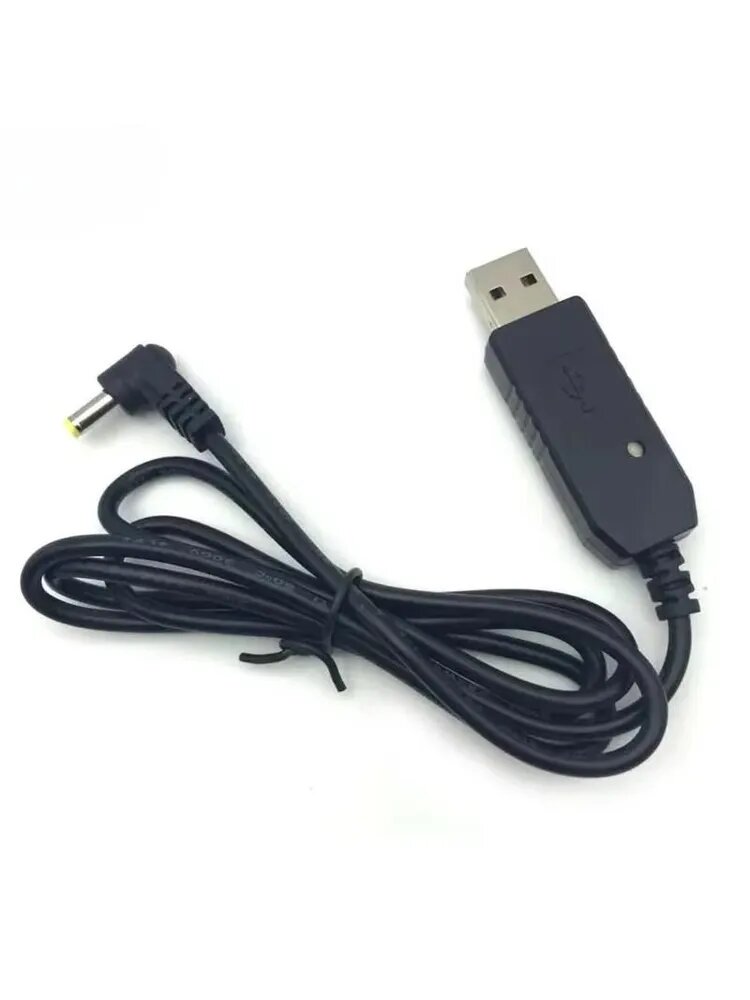 1 шт. Удлиненный USB-кабель для зарядки аккумулятора с индикатором для радиостанций BaoFeng UV-5R, UV-82, UV-S9, BF-UVB3, F8HP Plus