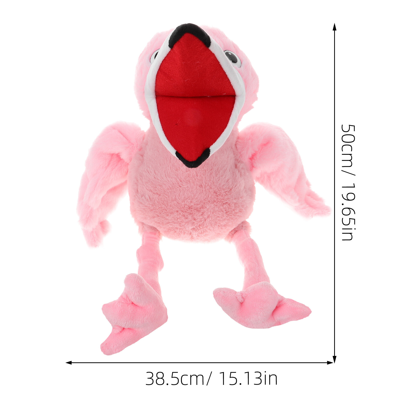 Кукла в форме фламинго, мягкая и безопасная для детей, 50.00x38.50x16.50 см