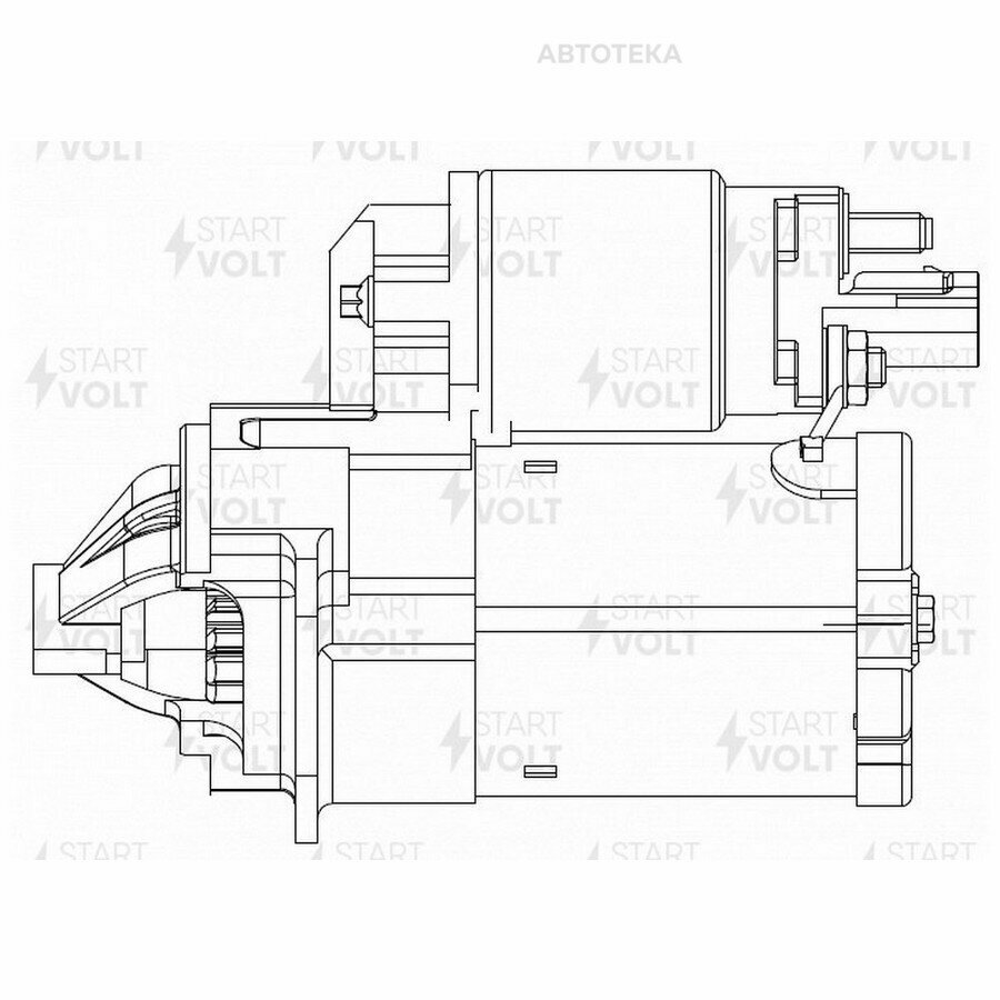 Стартер CHERY TIGGO 8 PRO (22-)/EXEED TXL (22-)/OMODA C5 (22-) 1.6TGI 14кВт STARTVOLT LST2720