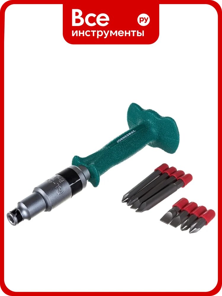 Ударная отвертка Jonnesway AG010139 SL 8,10 (36,80 мм) PH#2,3 (36,80 мм), 5 пр. 48345