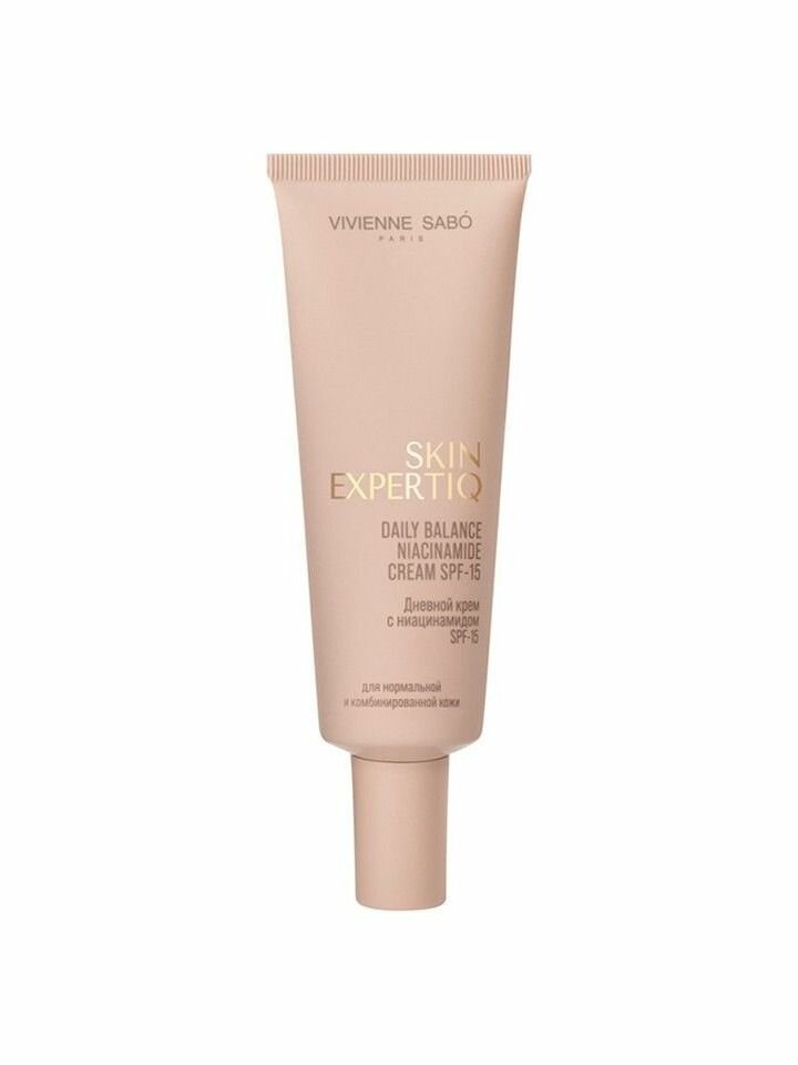 Крем для лица VIVIENNE SABO SKIN EXPERTIQ дневной с ниацинамидом SPF-15 (для нормальной и комбинированной кожи) 50 мл