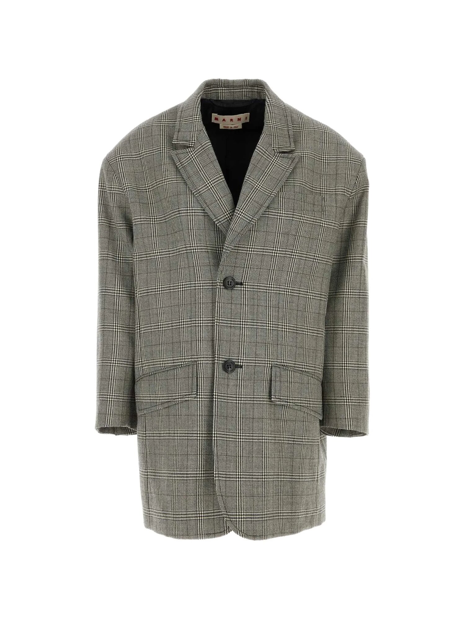 Пиджак Marni Check-pattern oversized blazer