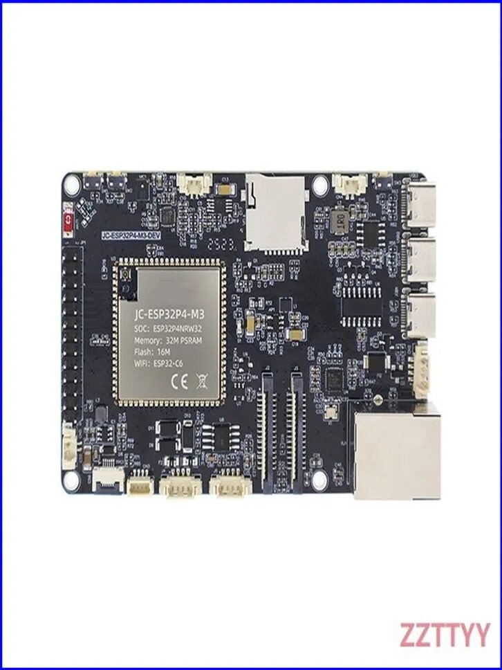 ESP32-P4-Модульная Плата Разработки Модуля С Модулем ESP32-C6 Bluetooth5 Wi-Fi 6 RJ45 Fast Ethernet-Порт Интерфейса