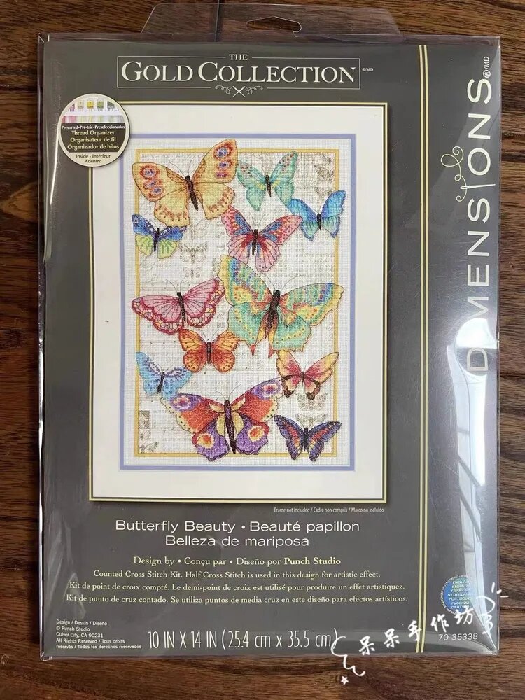 Набор для вышивания Набор для вышивания крестиком-DIMENSIONS 70-35338 - Butterfly Beauty "Красота бабочки" 25.4x35.5cm