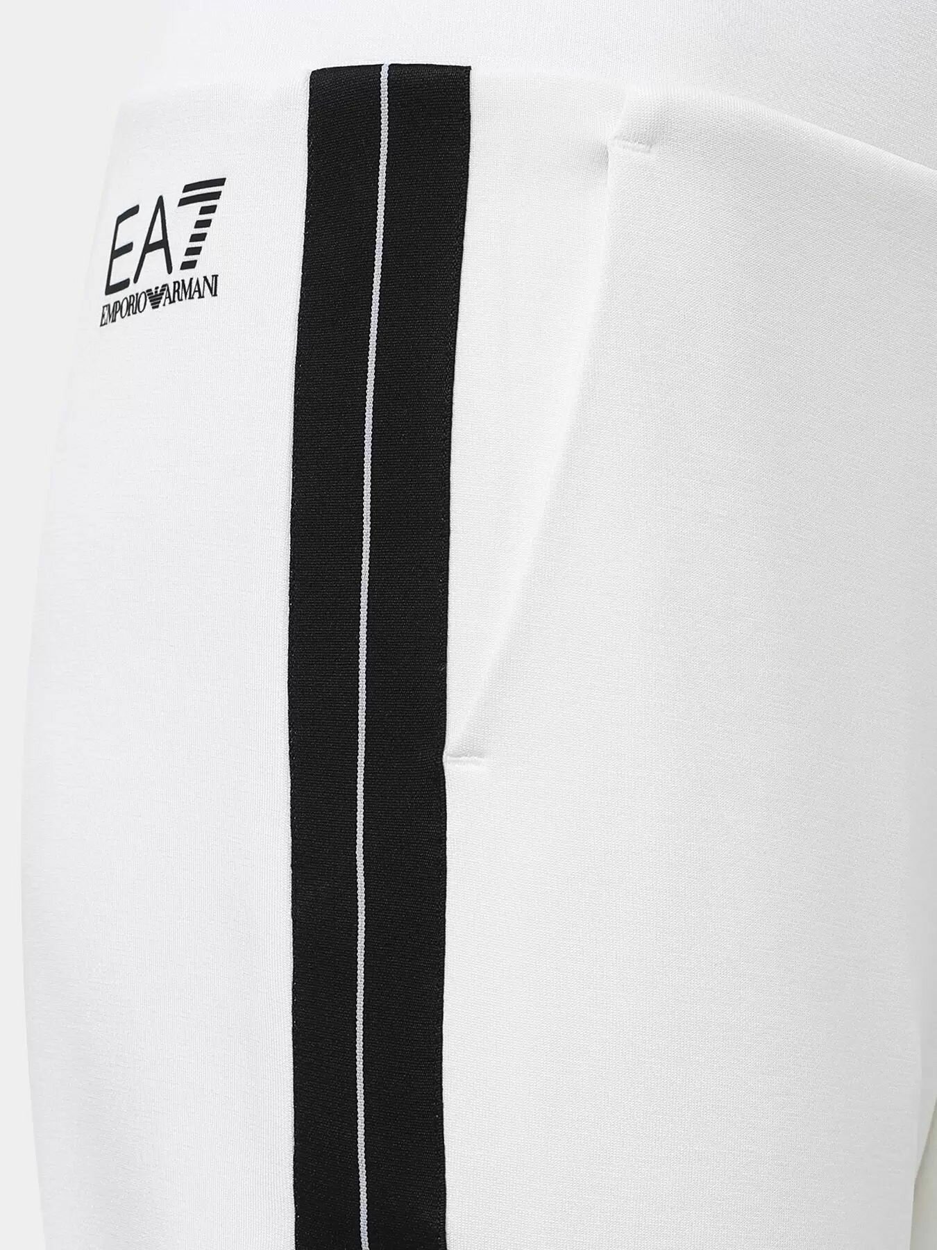 Брюки EA7 EMPORIO ARMANI Весна-лето 2025, размер S, белый — фото 1