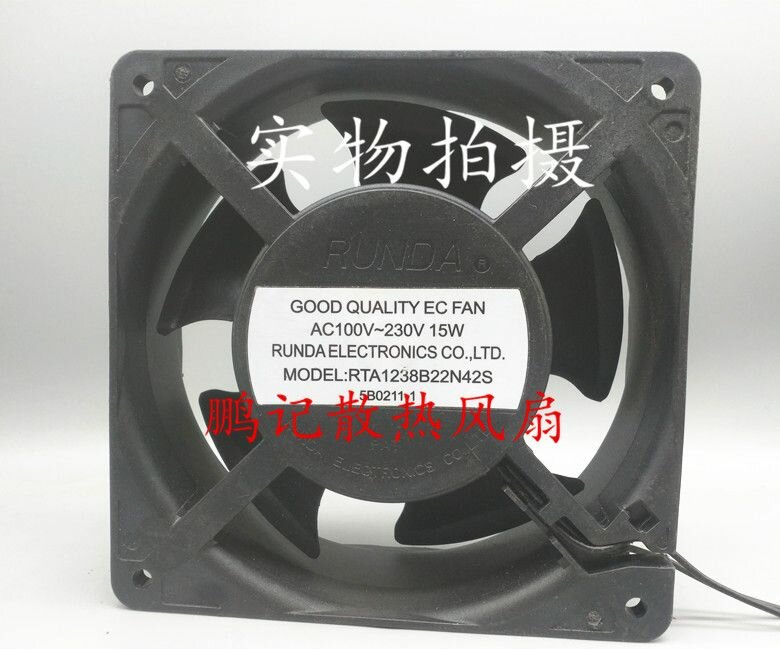RUNDA RTA1238L22N42S AC100-230V 15W большой объем воздуха двойной вентилятор напряжения