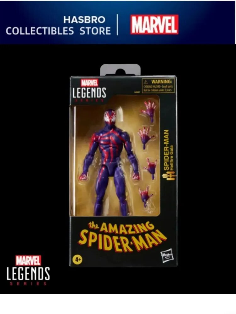 Игрушечные фигурки-украшения . Hasbro Marvel Legends The Amazing Spider-Man Hellfire Gala Spider-Man 6 Inches
