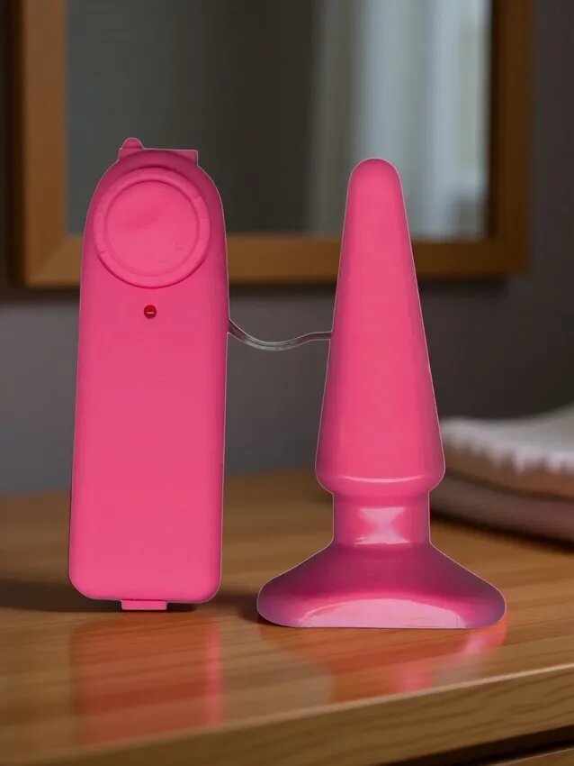 Анальная вибровтулка "Toy Joy Funky", с дистанционным управлением, силикон, 11см