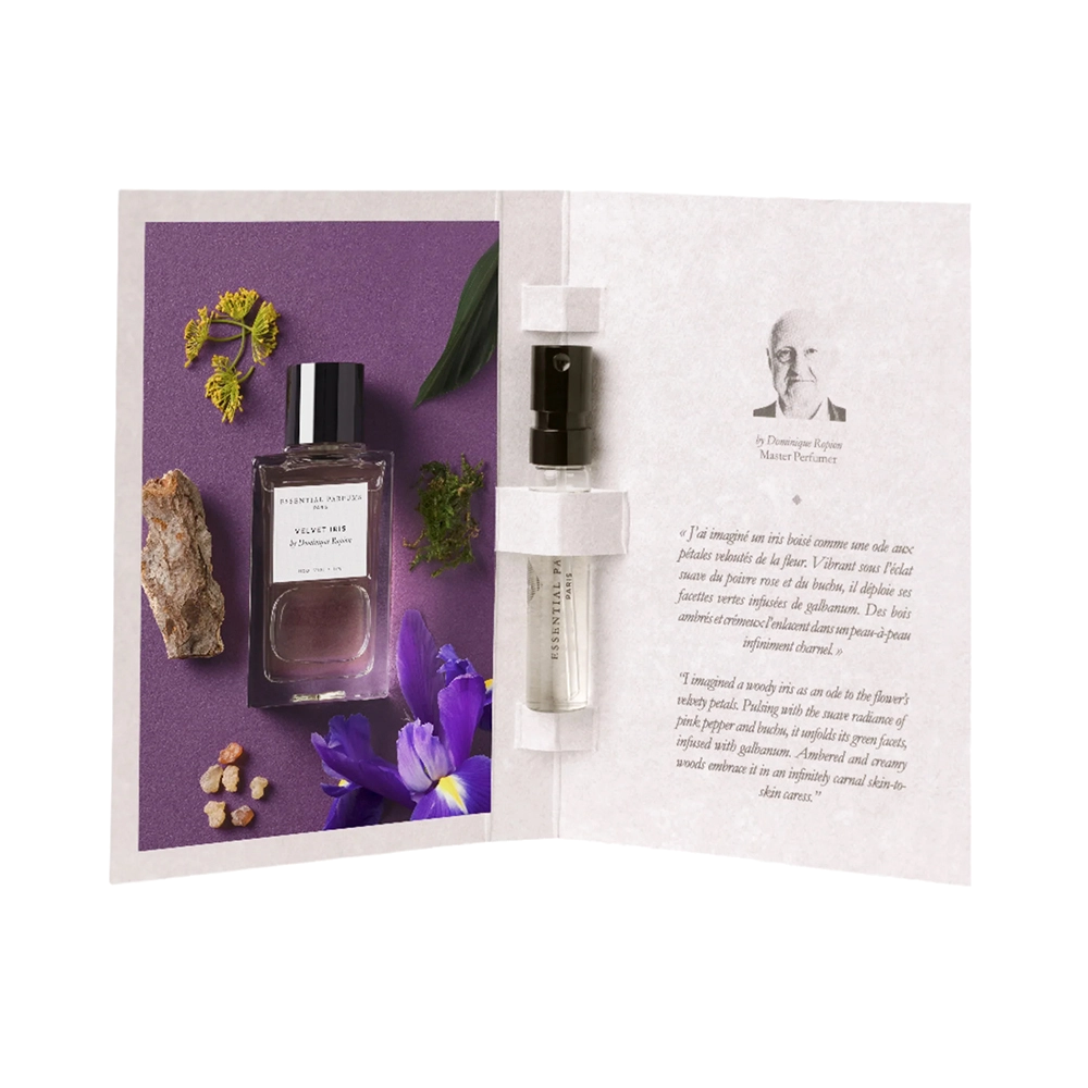 Эссенциал Парфюмс Вельвет Ирис парфюм унисекс 2 мл сэмпл - Essential Parfums Velvet Iris Paris