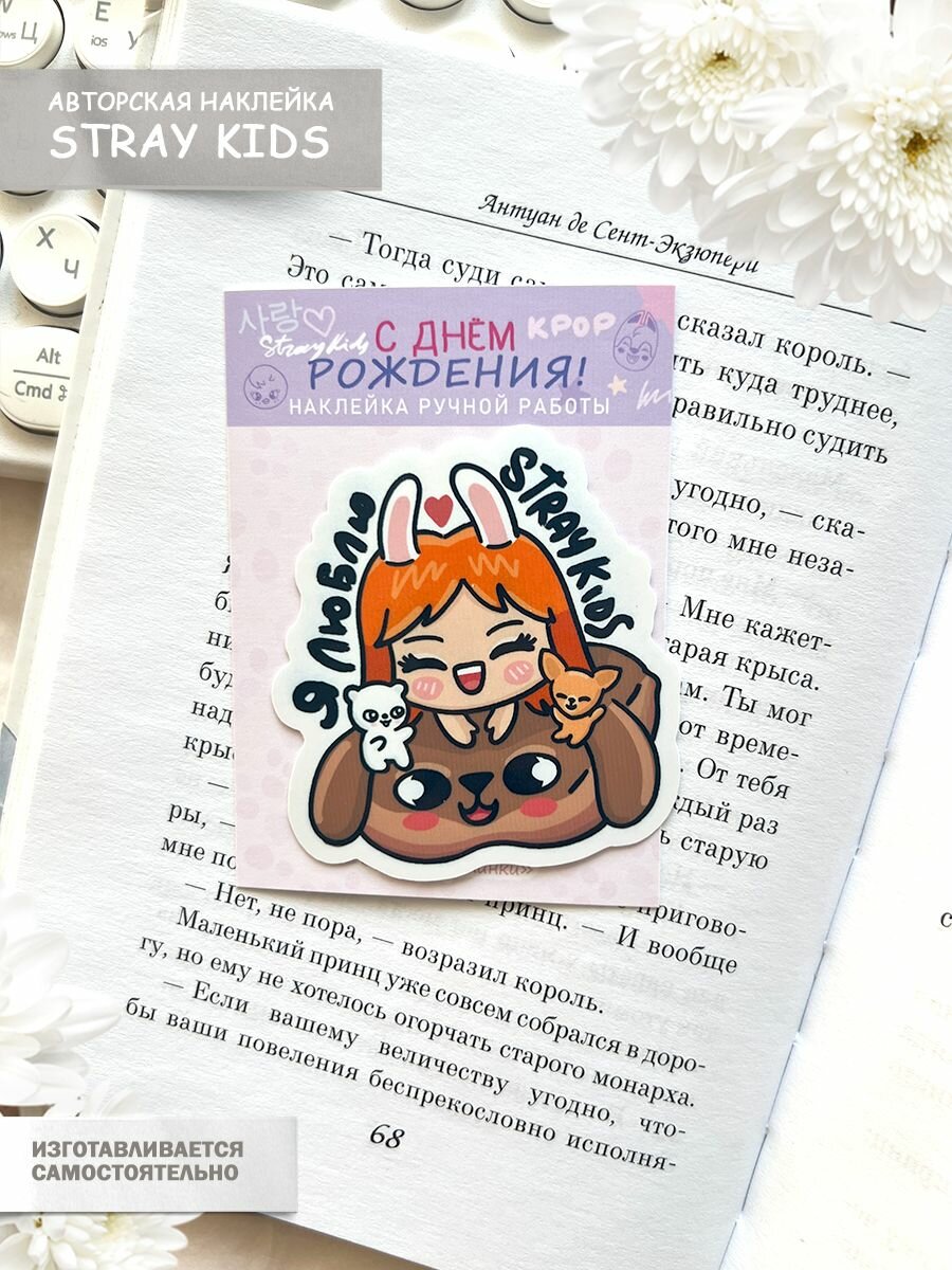 Виниловая наклейка Stray Kids Skzoo день рождение
