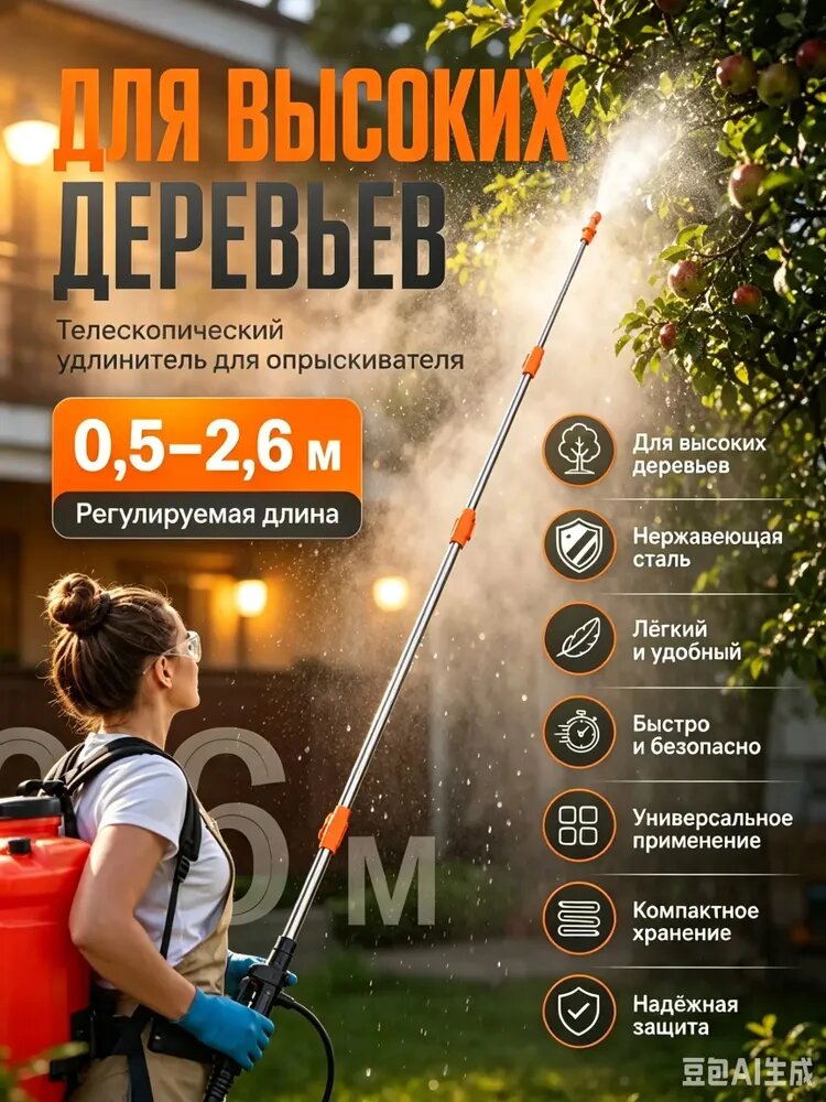 Форсунка опрыскивателя рычажный выдвижной 1 шт
