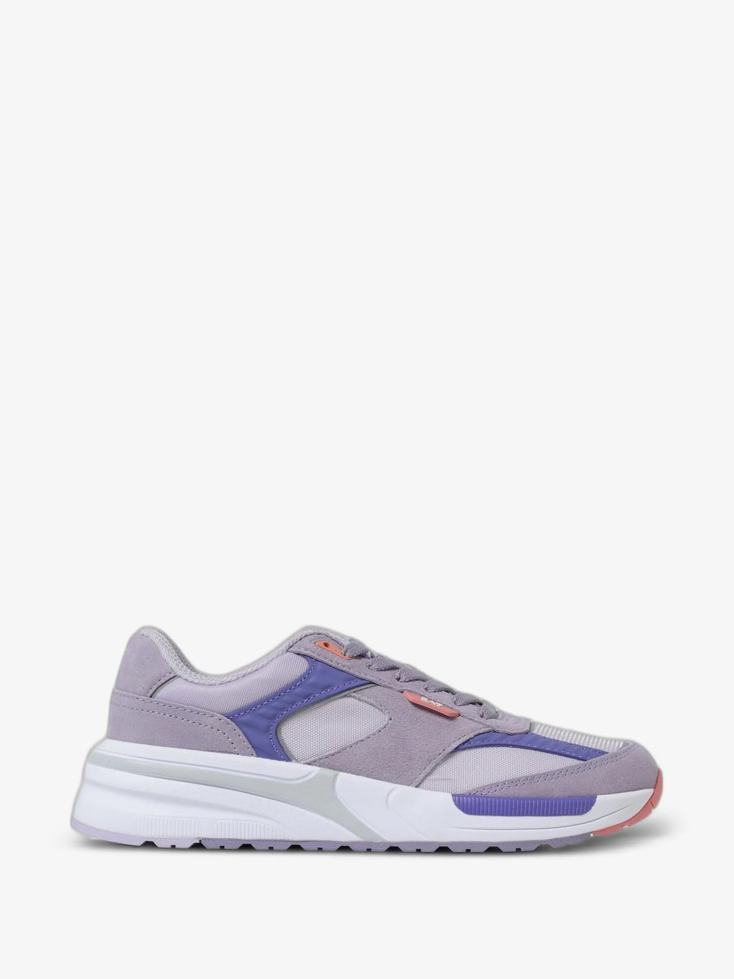 Кроссовки Suede-panels lace-up sneakers