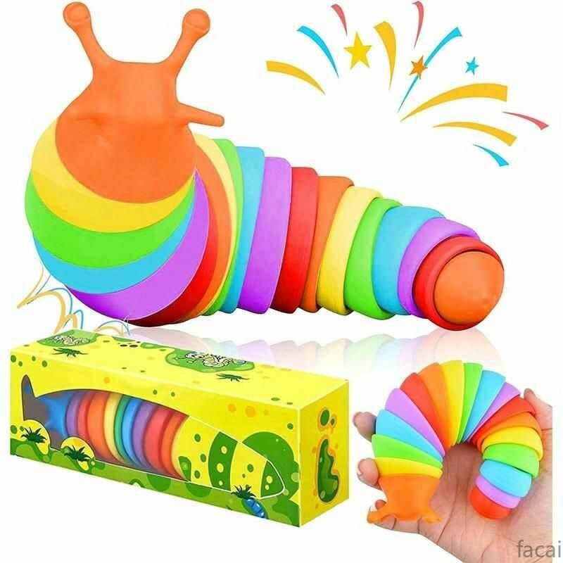 Новая И Уникальная Декомпрессионная Игрушка Сопливая Гусеница. fa