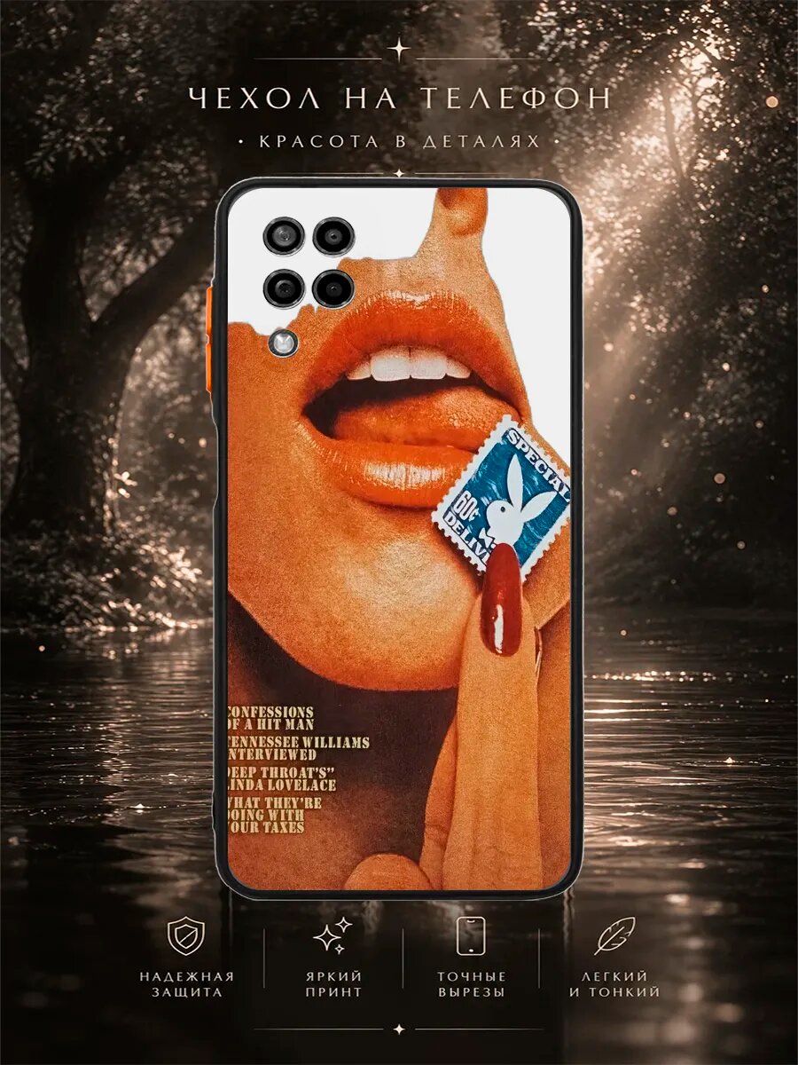 Матовый чехол на Samsung A12 Ретро Playboy У2К