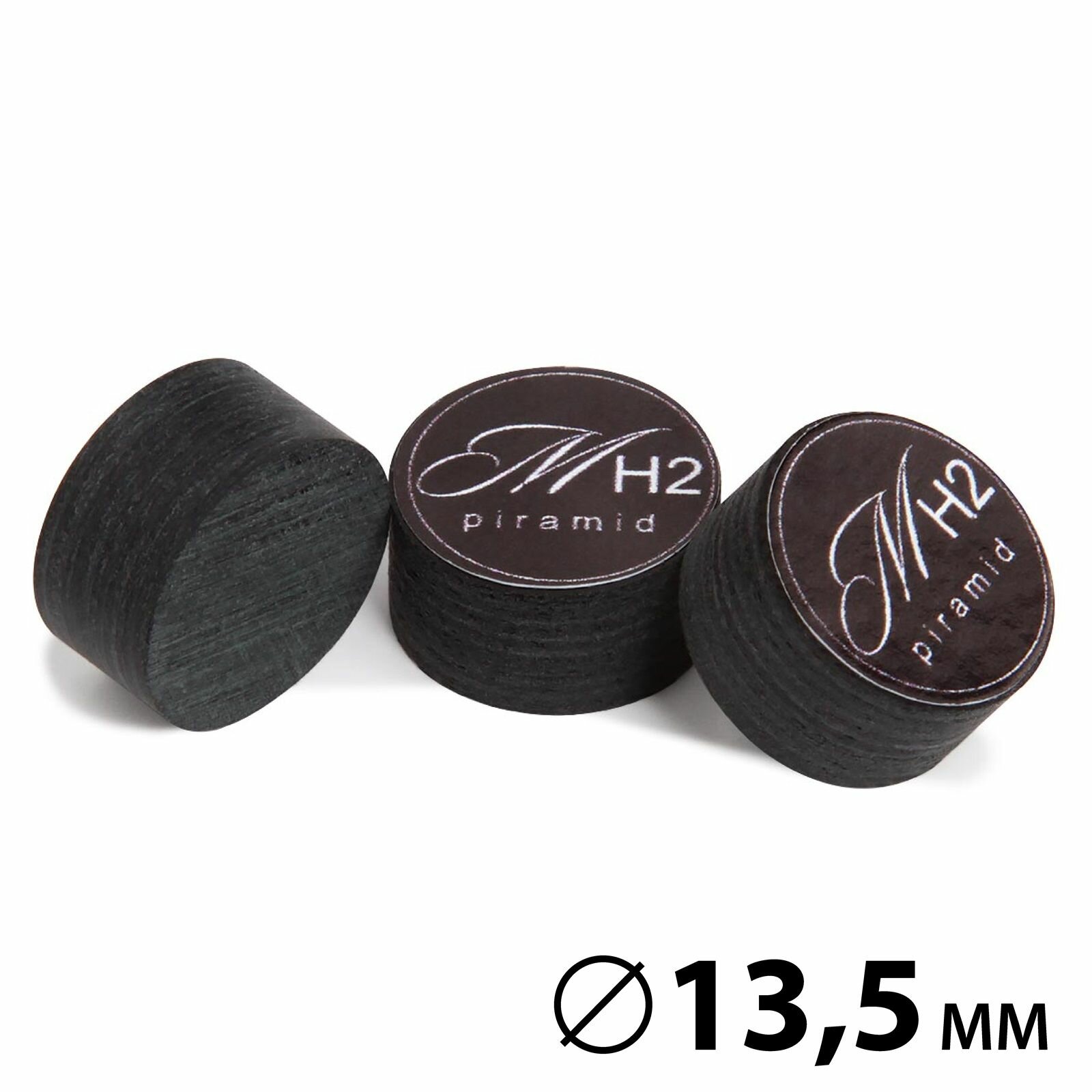 Наклейка для кия А. Меписашвили M-H2 Piramid 13,5 мм Medium/Hard, многослойная, 1 шт.