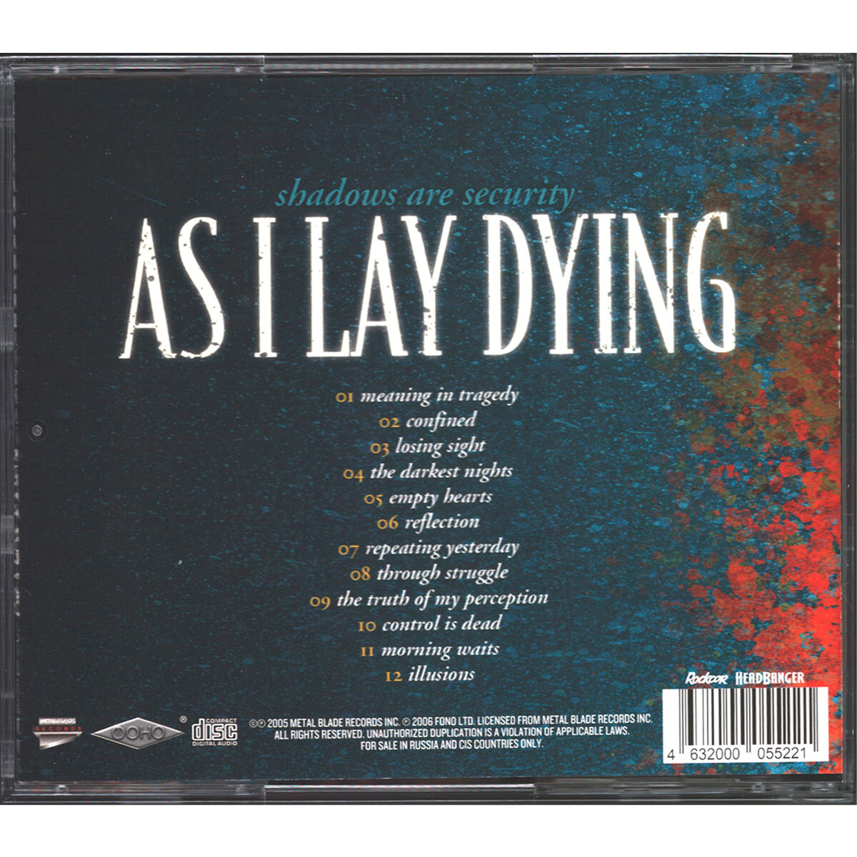 Компакт-диск As I Lay Dying — Shadows Are Security (RU)(CD) — фото 1