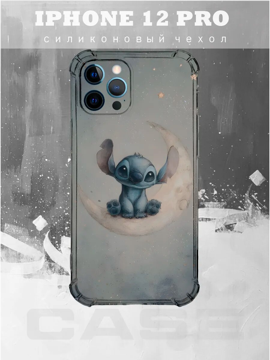 Чехол на IPHONE 12 PRO с принтом стич