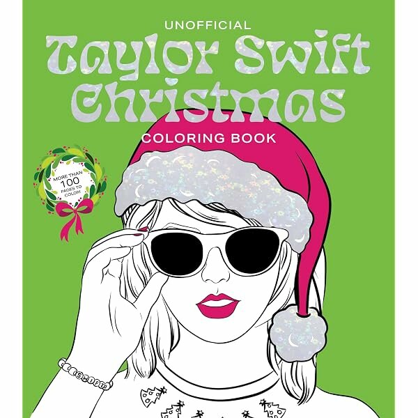 Unofficial Taylor Swift Christmas Coloring Book: More than 100 Pages to Color! (Chartwell Coloring Books)，Reprinted paperback book