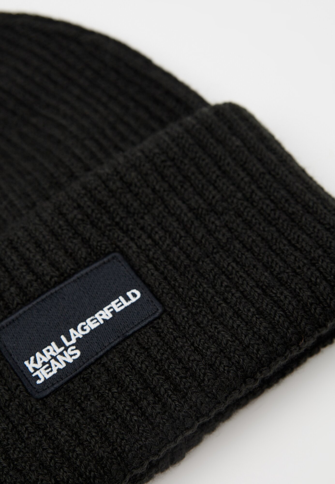 Шапка-бини KARL LAGERFELD JEANS для женщин, размер 56-60, черный — фото 1