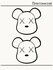 2-е (Две) Термонаклейки bearbrick рисунок