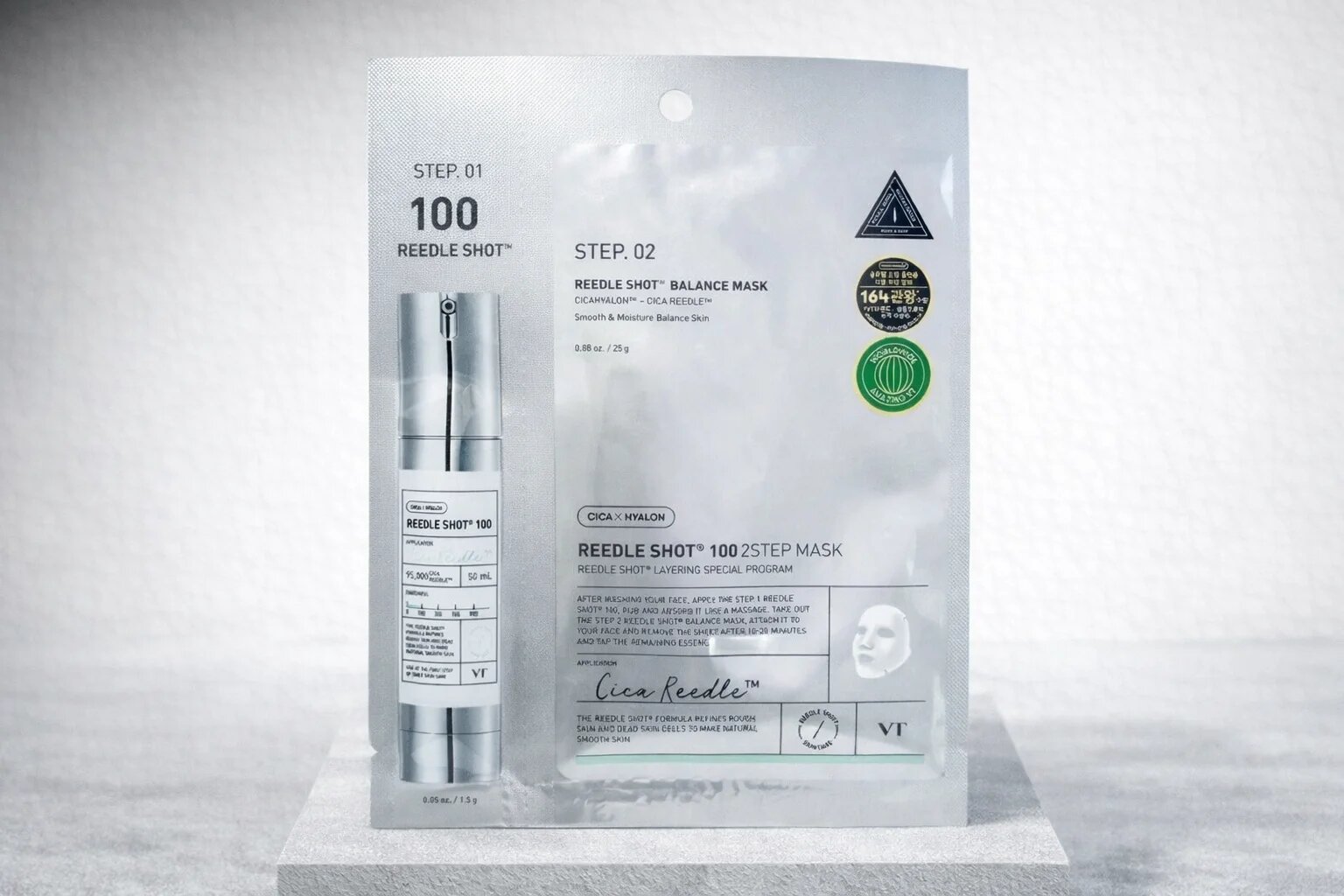 VT Cosmetics Деликатная двухфазная маска с микроиглами Mild Reedle Shot 50 2Step Mask,20 гр.+1,5 гр.