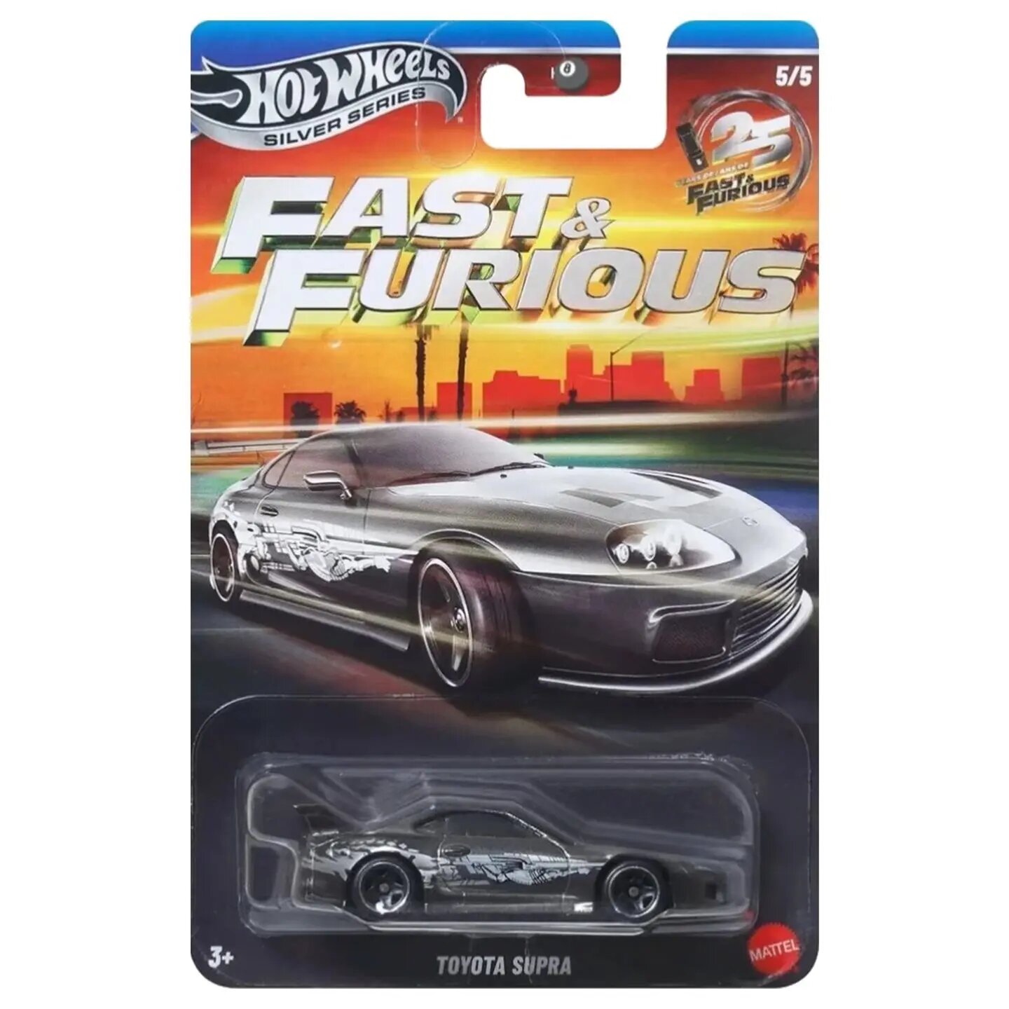 Hot Wheels 1:64 металлическая машина Fast & Furious Toyota Supra Q5- SUPRA