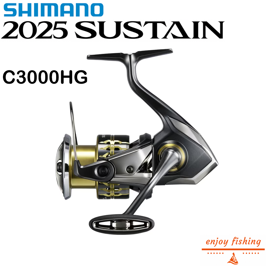 SHIMANO 2025 SUSTAIN C3000HG Спиннинговое катушка Подходит для Морская и пресной, Малайзия