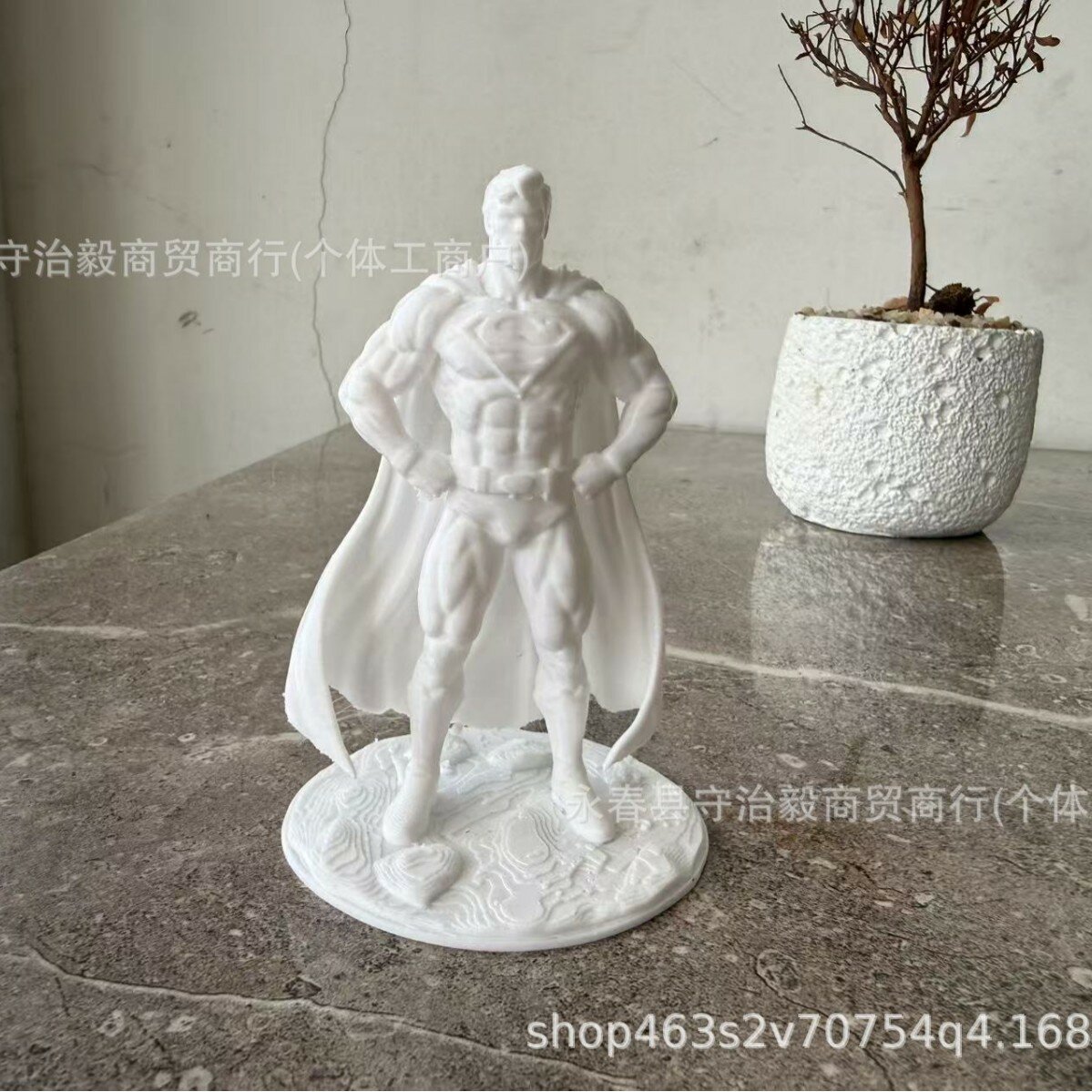 3D-печатная статуя Супермена с крестом, уличный ангел, статуя Венеры, фигура мыслителя, квадратное украшение, трехмерная.