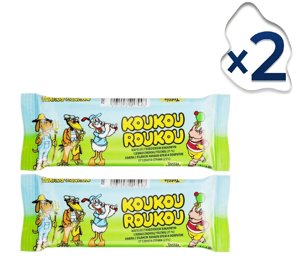 Вафли Koukou Roukou Retro, 25г, 2 шт