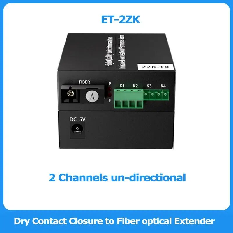 Конвертер сухого контакта TLT-ANK Dry contact closure to fiber optic 2 CH