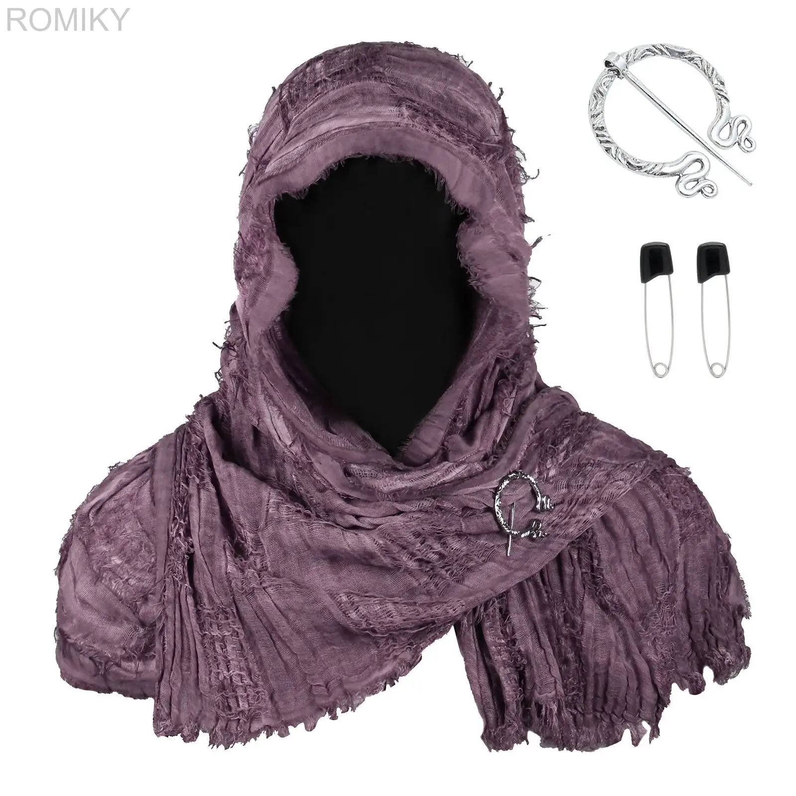Палантин ROMIKY для мужчин,190х70 см, фиолетовый